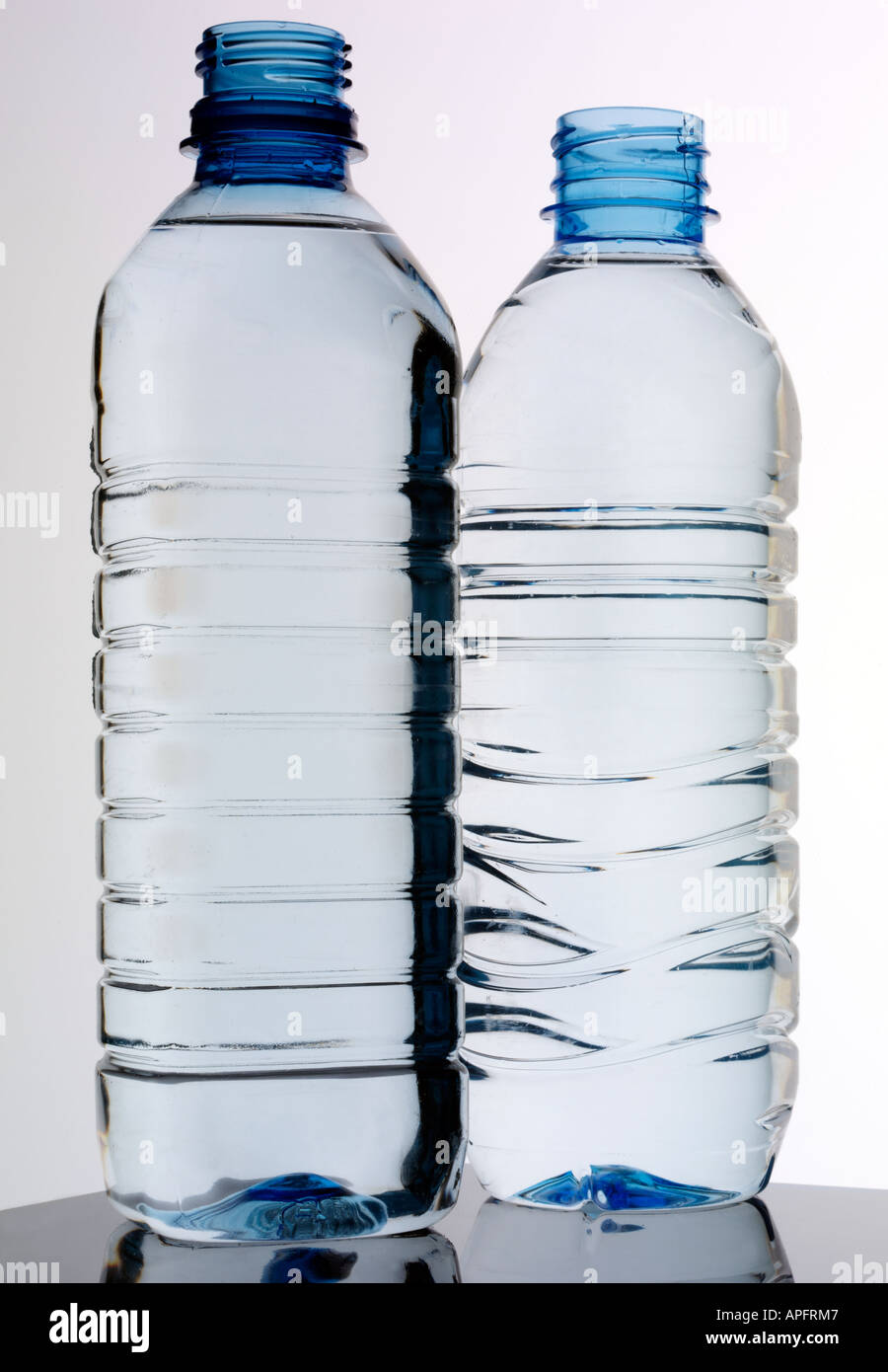 TWO BOTTLES OF WATER Stock Photo - Alamy