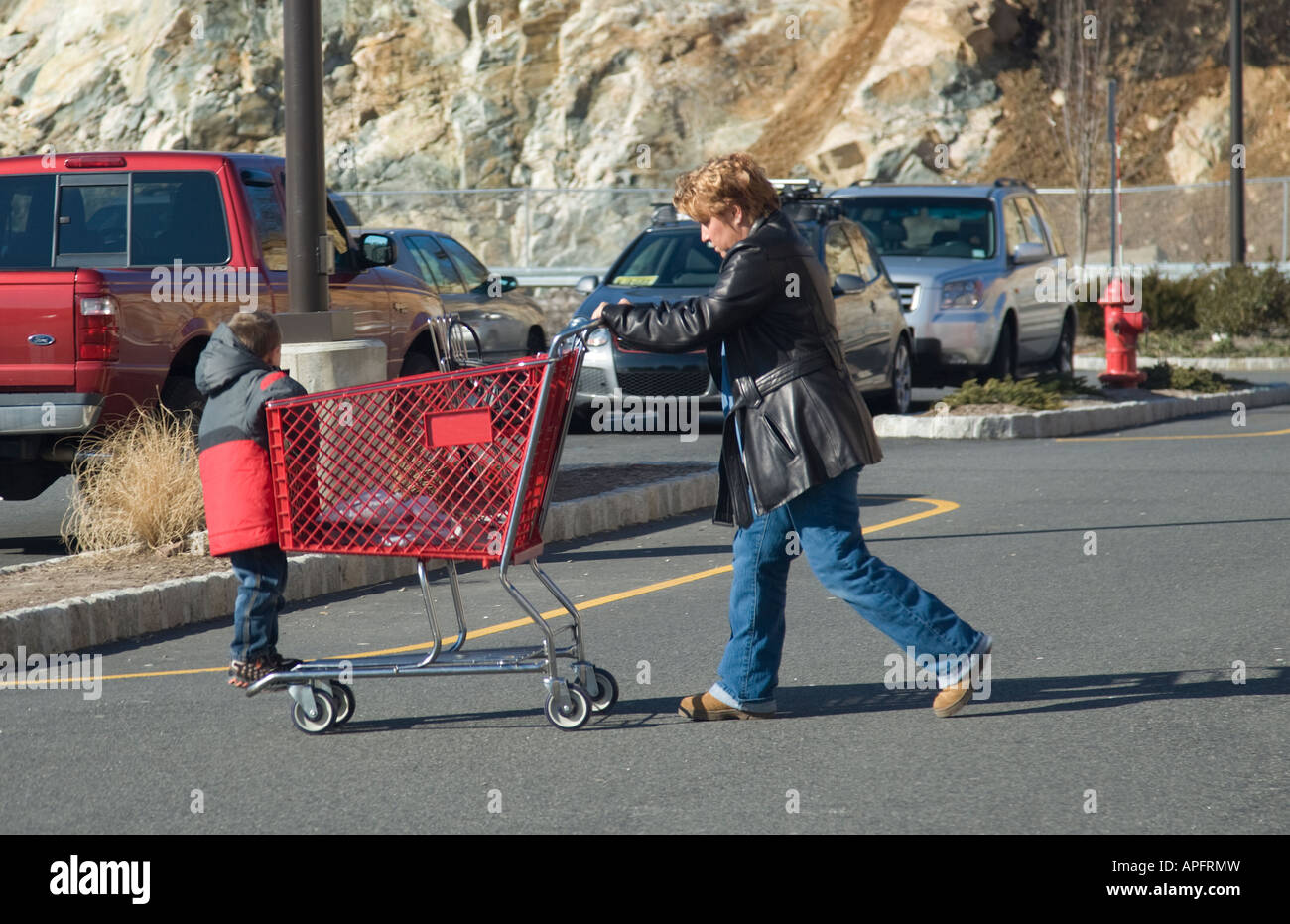Child push cart hi-res stock photography and images - Alamy