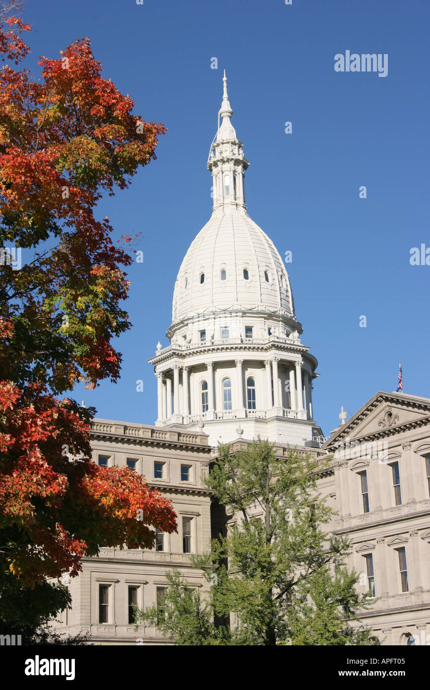 Michigan Lansing,State Capitol,constructed,built 1879,MI051018100 Stock ...