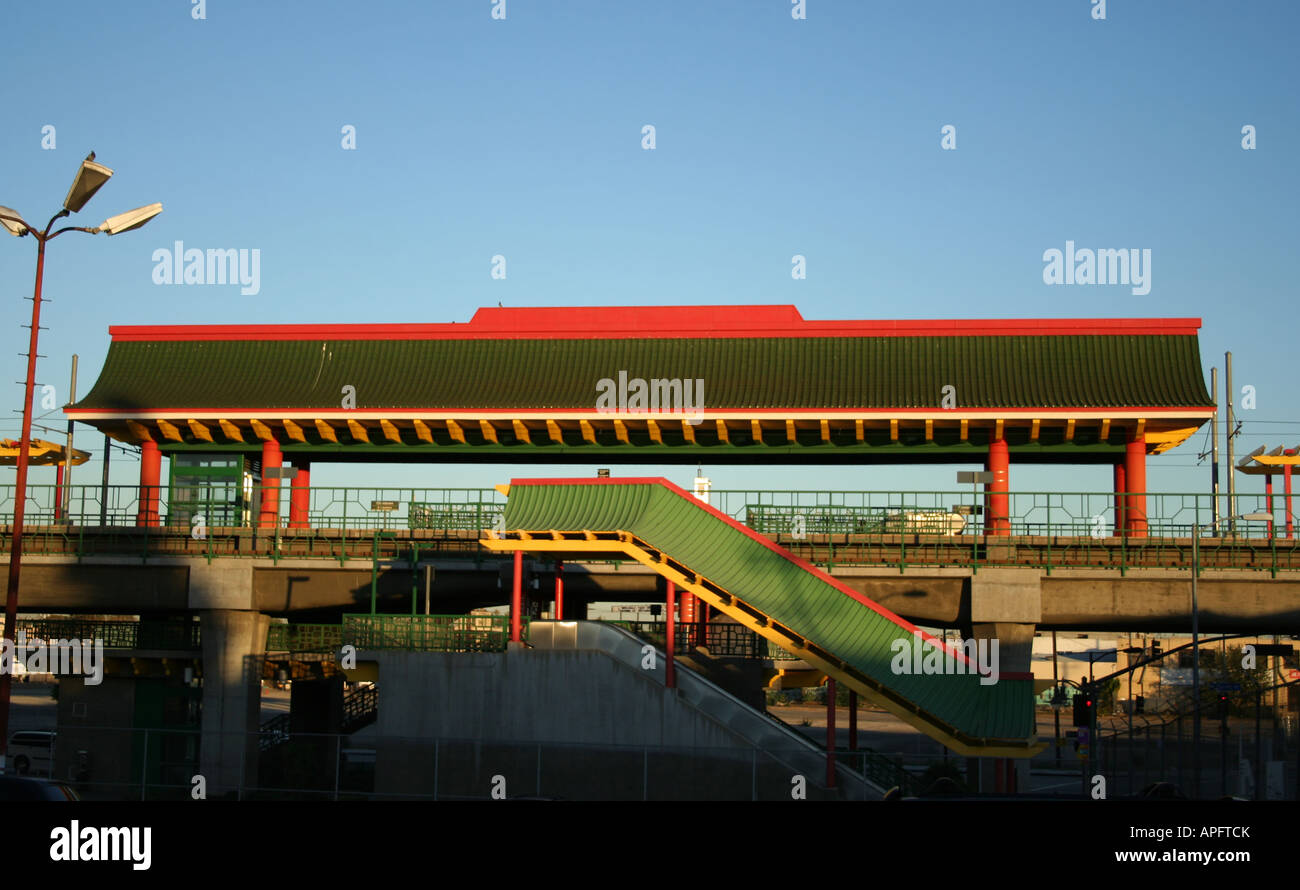 Chinatown gold line Metro station Los Angeles California October 2007 ...