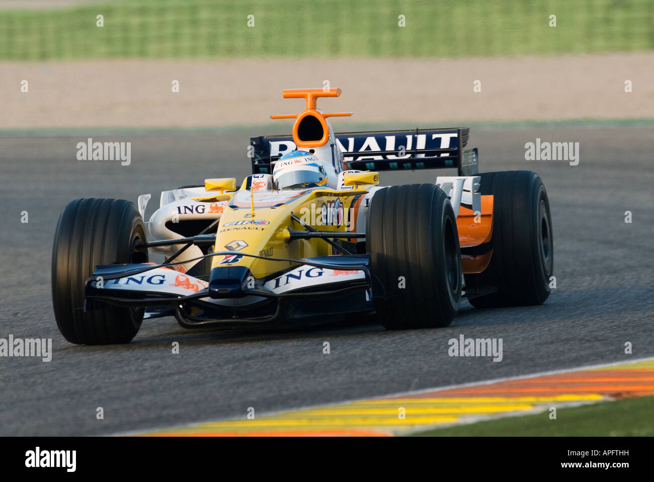 Fernando ALONSO (ESP) in the Renault R28 Formula 1 racecar Stock Photo ...