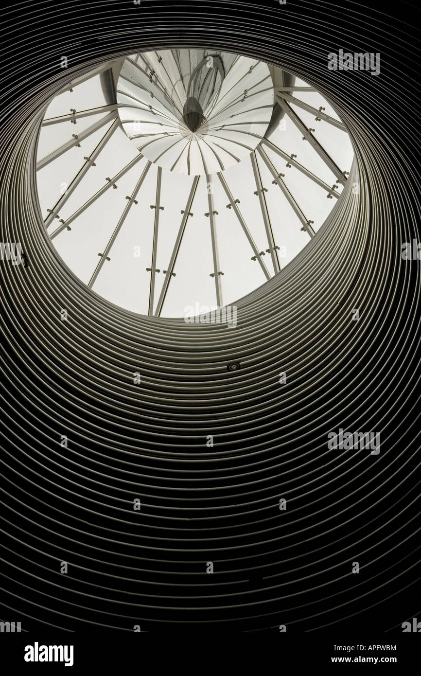 interior of the vent to the debating chamber in the Senedd building of ...