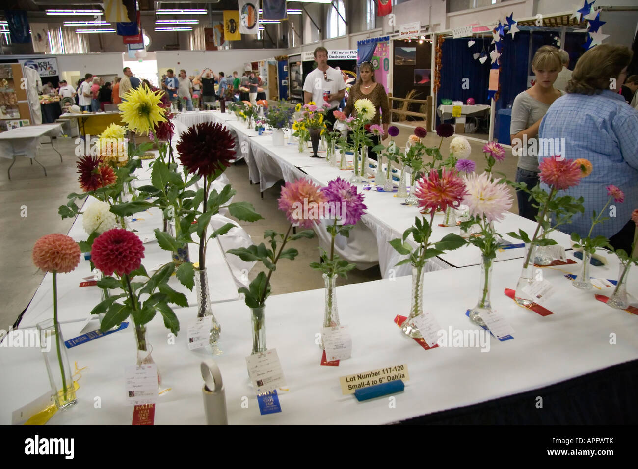 Entries into an agricultural competition at the Utah State Fair in Salt ...