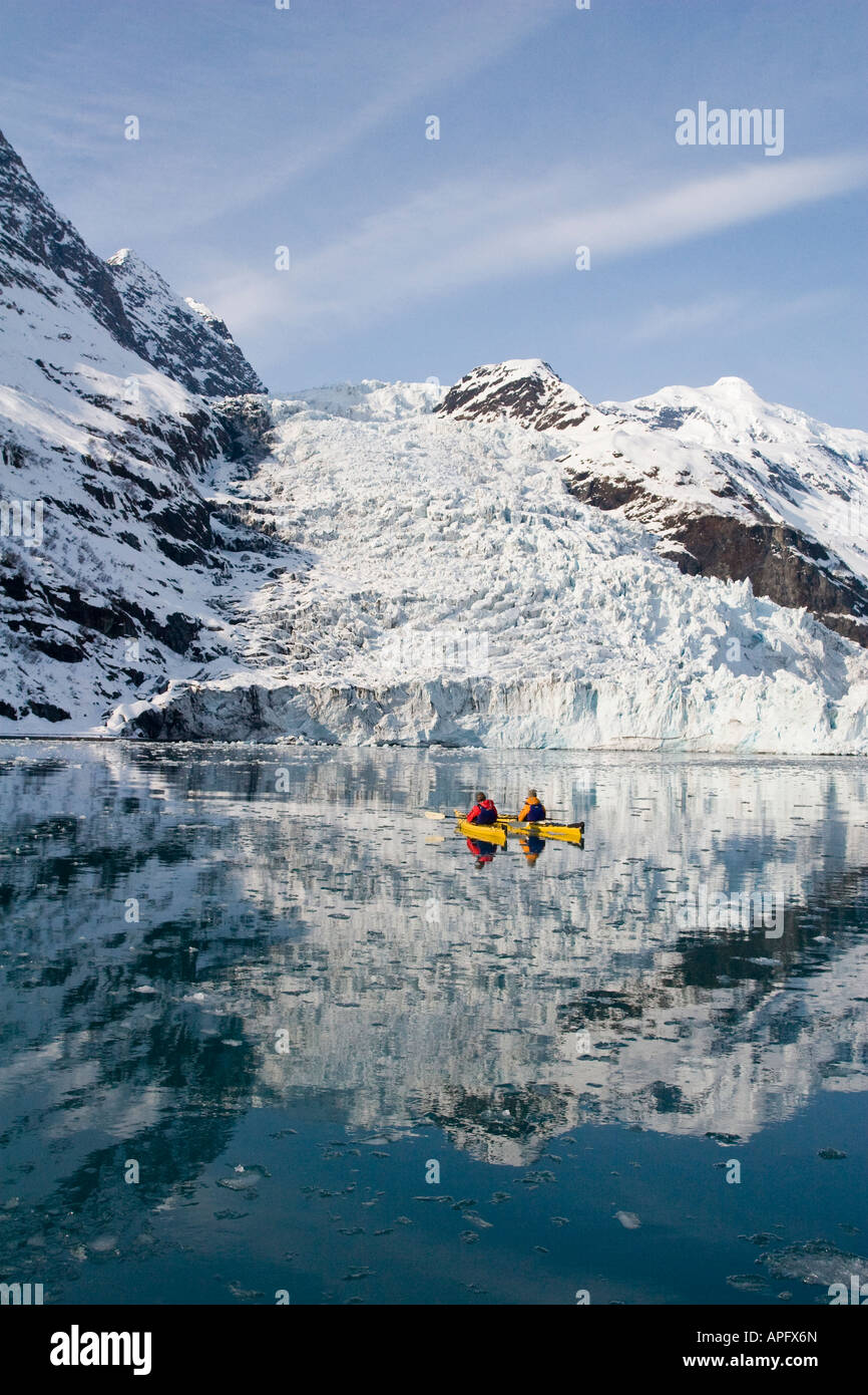 alaska prince william sound barry arm of port wells seak kayakers ...