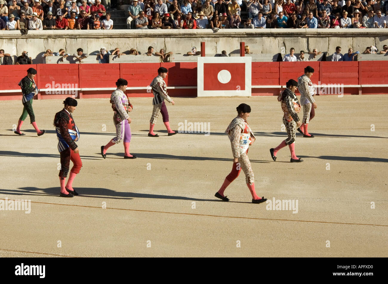 Bullfight arena procession hi-res stock photography and images - Alamy