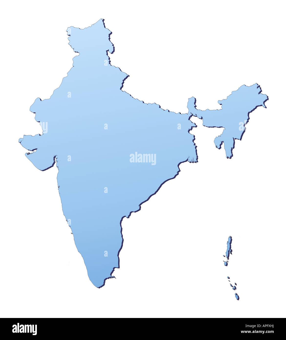 India map Cut Out Stock Images & Pictures - Alamy
