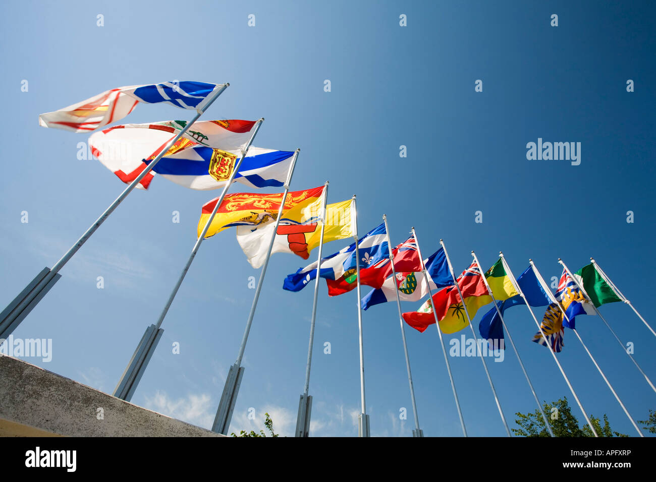 Flags of Canadian provinces Stock Photo - Alamy