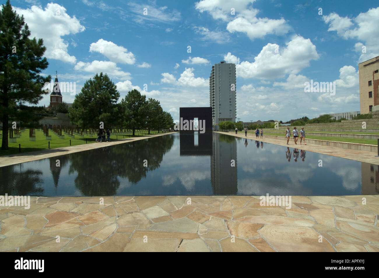 The Reflecting Pool in the Outdoor Symbolic Memorial of the Oklahoma ...