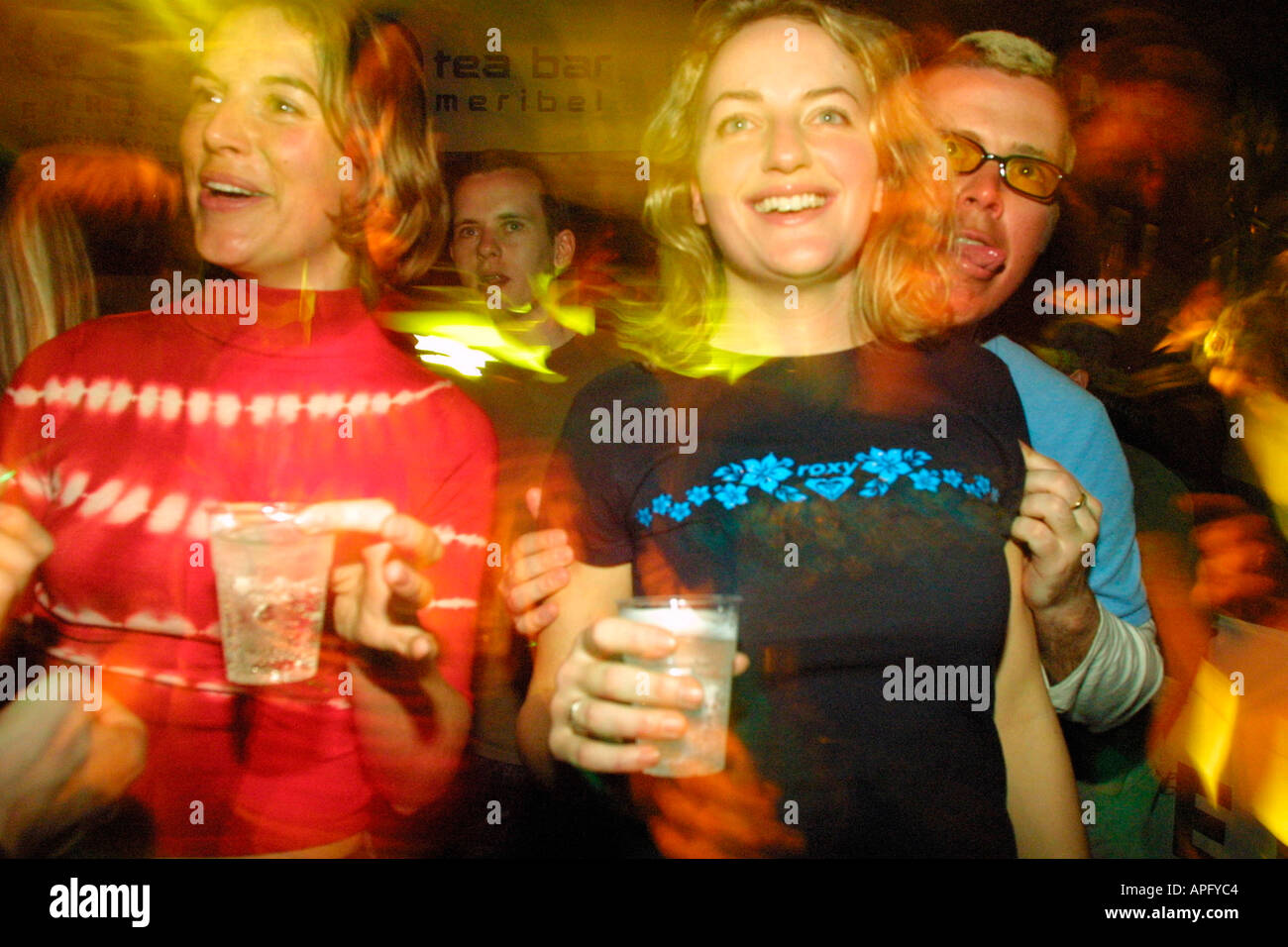 CHAMONIX NIGHTCLUB SCENE Stock Photo - Alamy