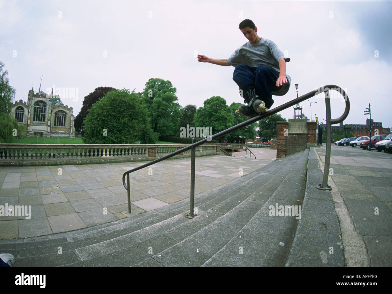 INLINE SKATING ACTION Stock Photo - Alamy