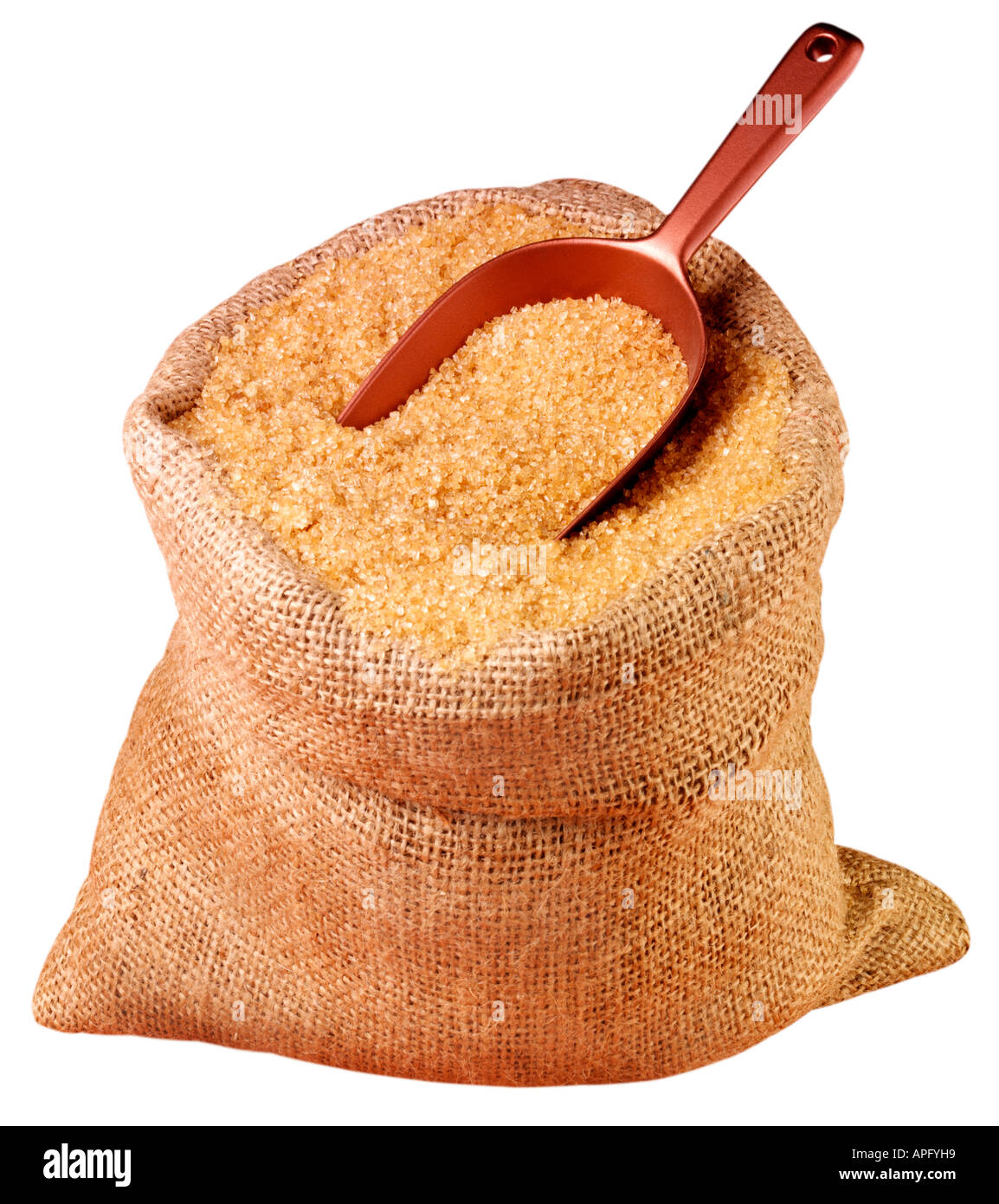 SACK OF DEMERARA SUGAR CUT OUT Stock Photo - Alamy