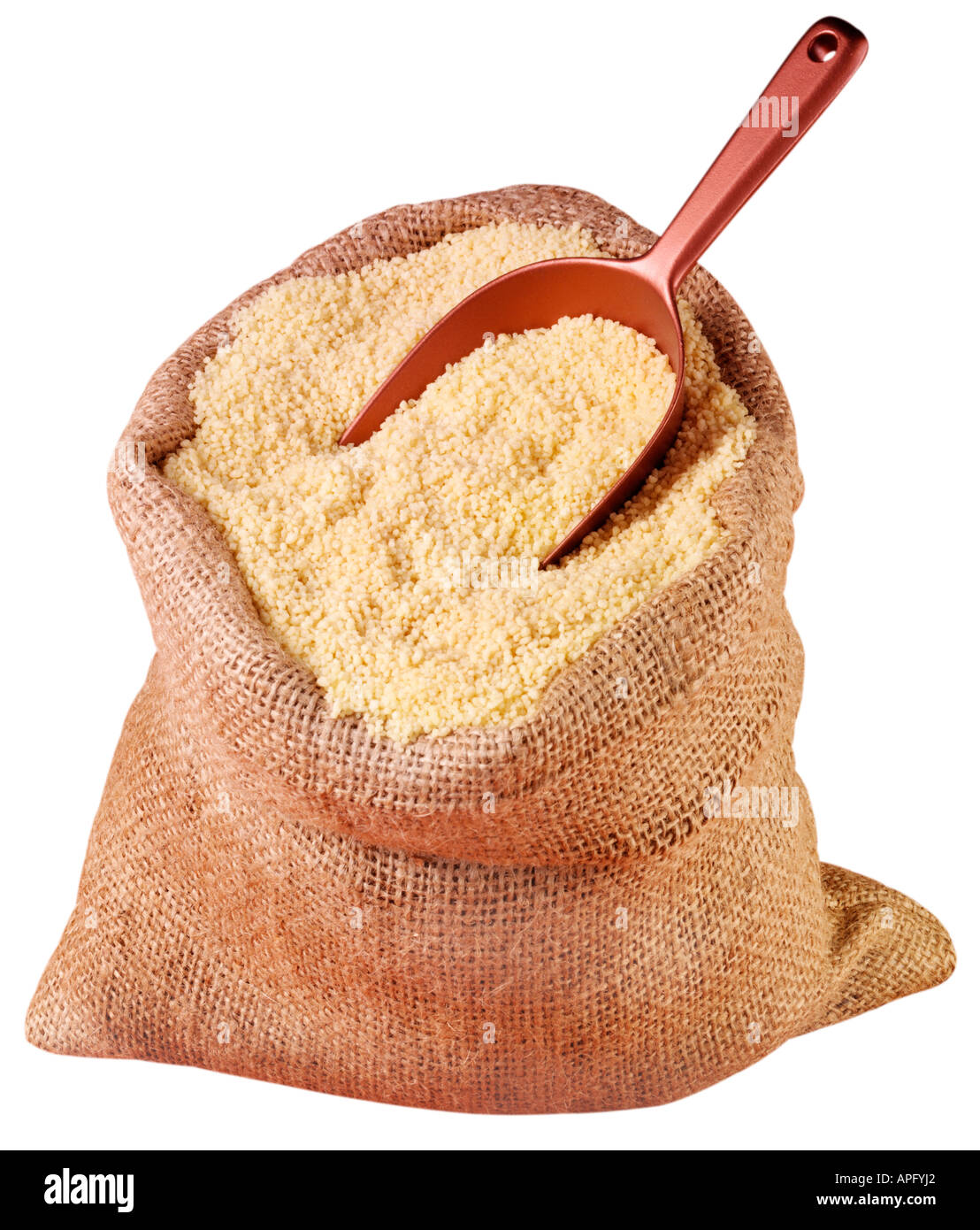 SACK OF COUSCOUS CUT OUT Stock Photo - Alamy