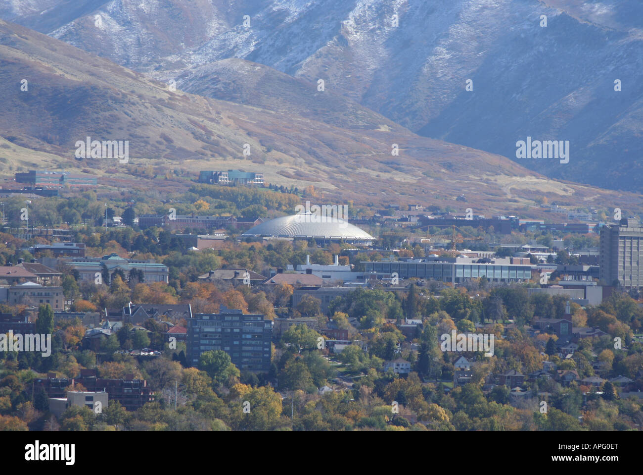elevated view of University of Utah from Church of Latter Day Saints ...