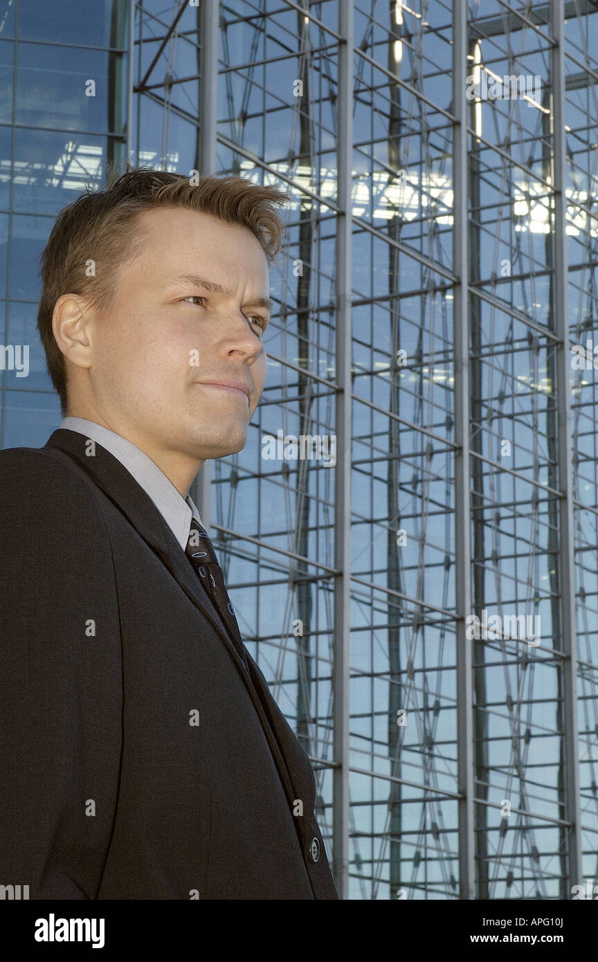 Business man is a real fighter livelihood Stock Photo - Alamy