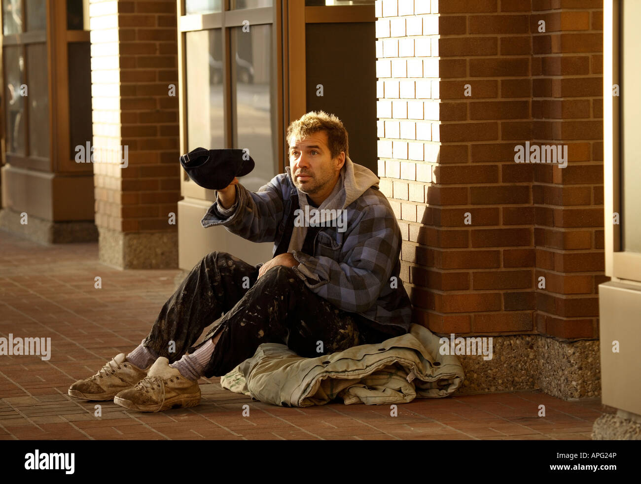 Homeless Begging Money High Resolution Stock Photography and Images - Alamy