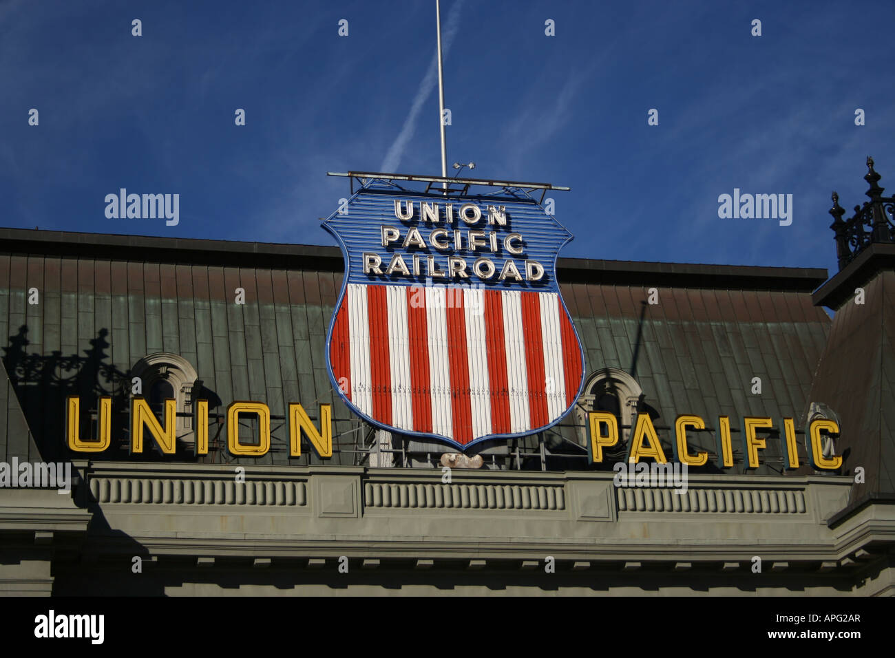 Exterior of Union Pacific Railroad Station Salt Lake City, Utah, USA ...