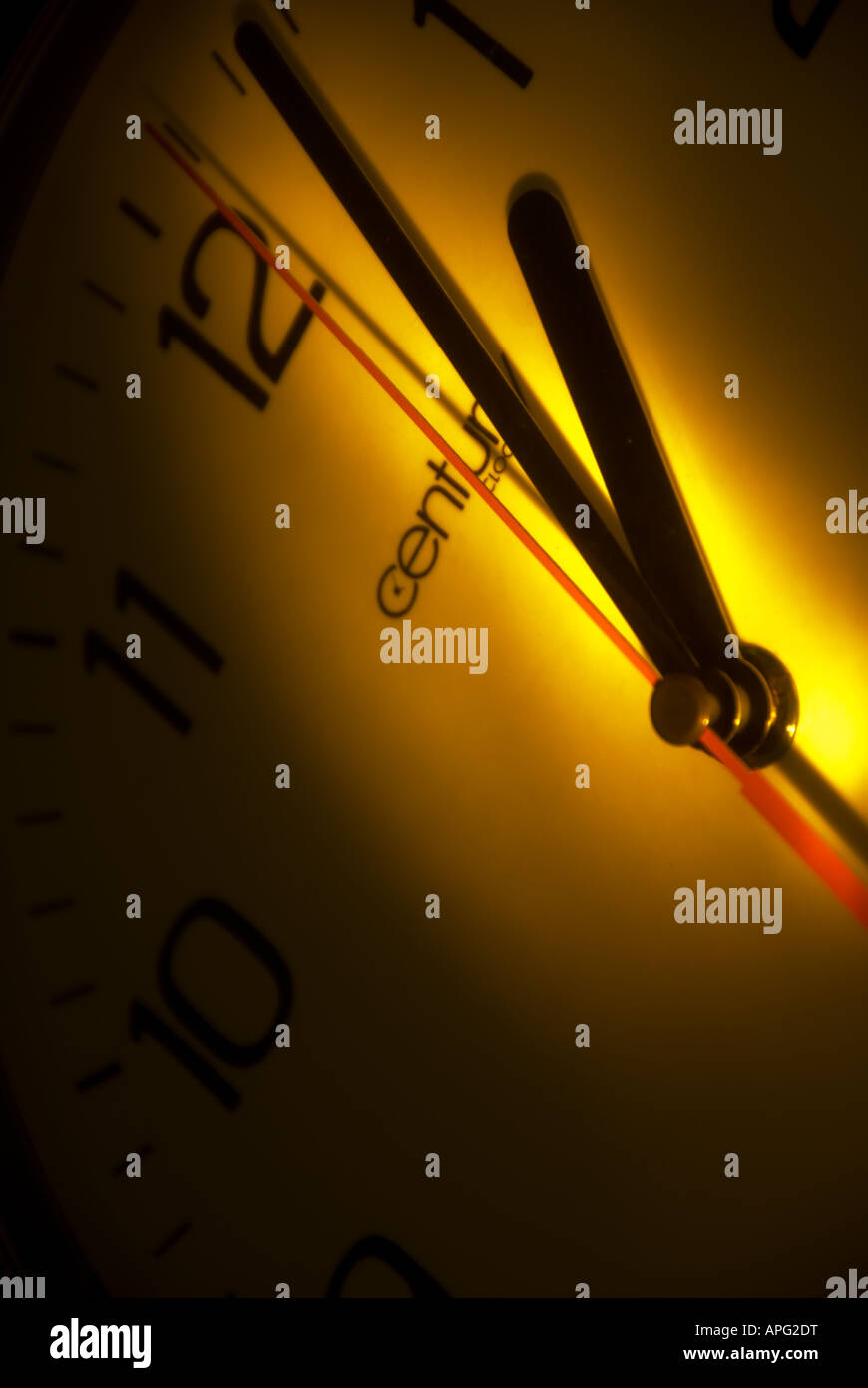 golden hour emergency concept, close up of clock Stock Photo - Alamy