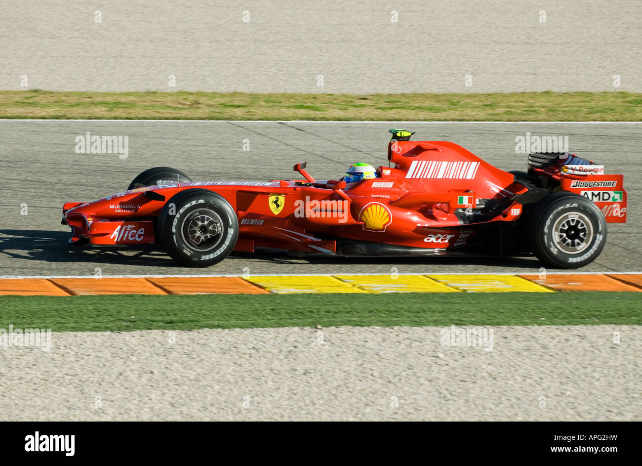 Felipe MASSA (BRA) in the Ferrari F2008 racecar during Formula 1 Tests ...