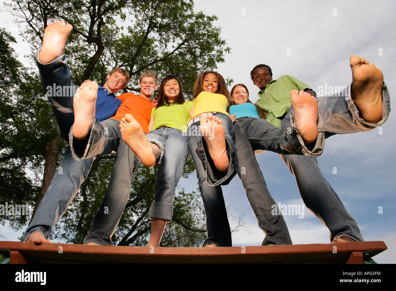 A group of teens Stock Photo - Alamy