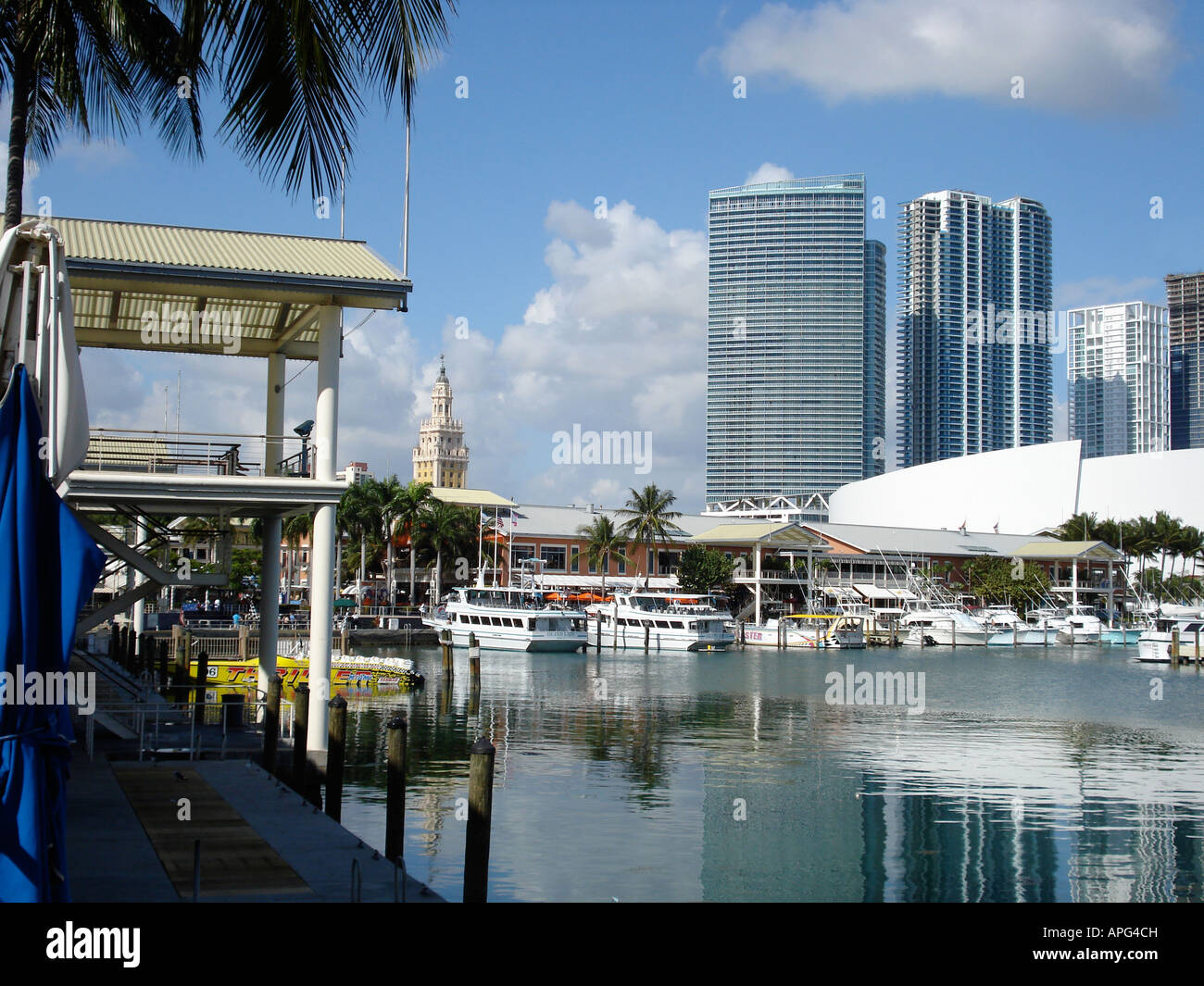 The Bayside area, Miami, Florida, USA Stock Photo - Alamy