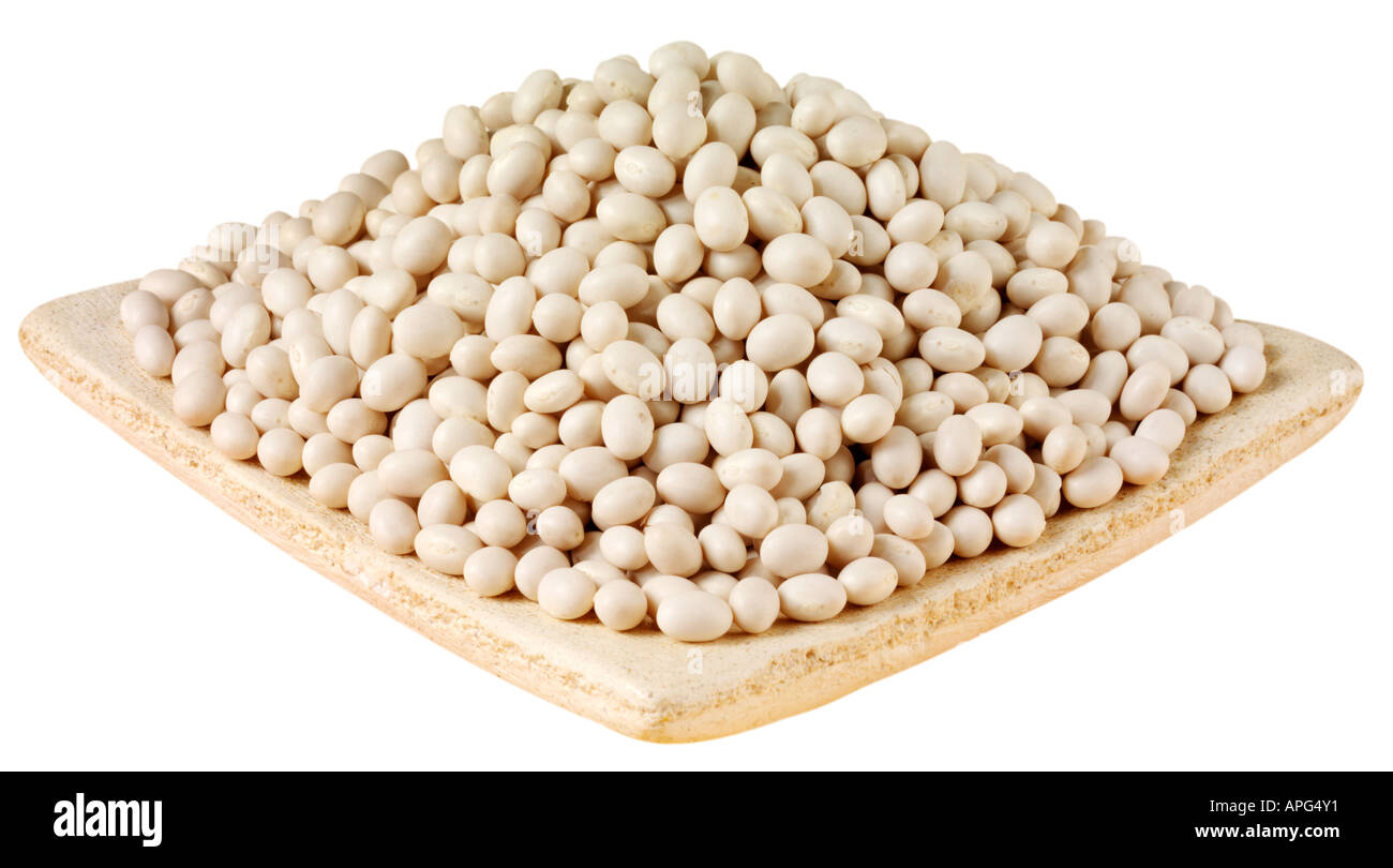 DISH OF HARICOT BEANS CUT OUT Stock Photo - Alamy
