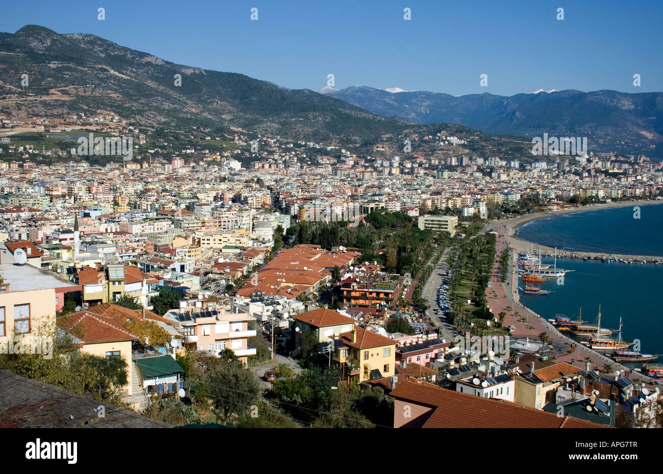 View city alanya aerial hi-res stock photography and images - Alamy