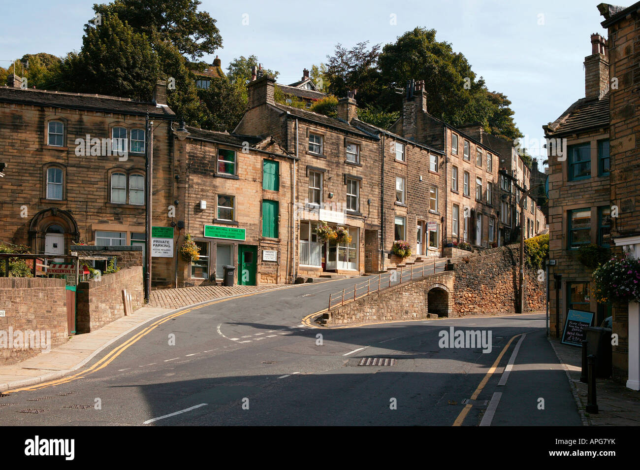 Holmfirth town centre yorkshire england hi-res stock photography and ...