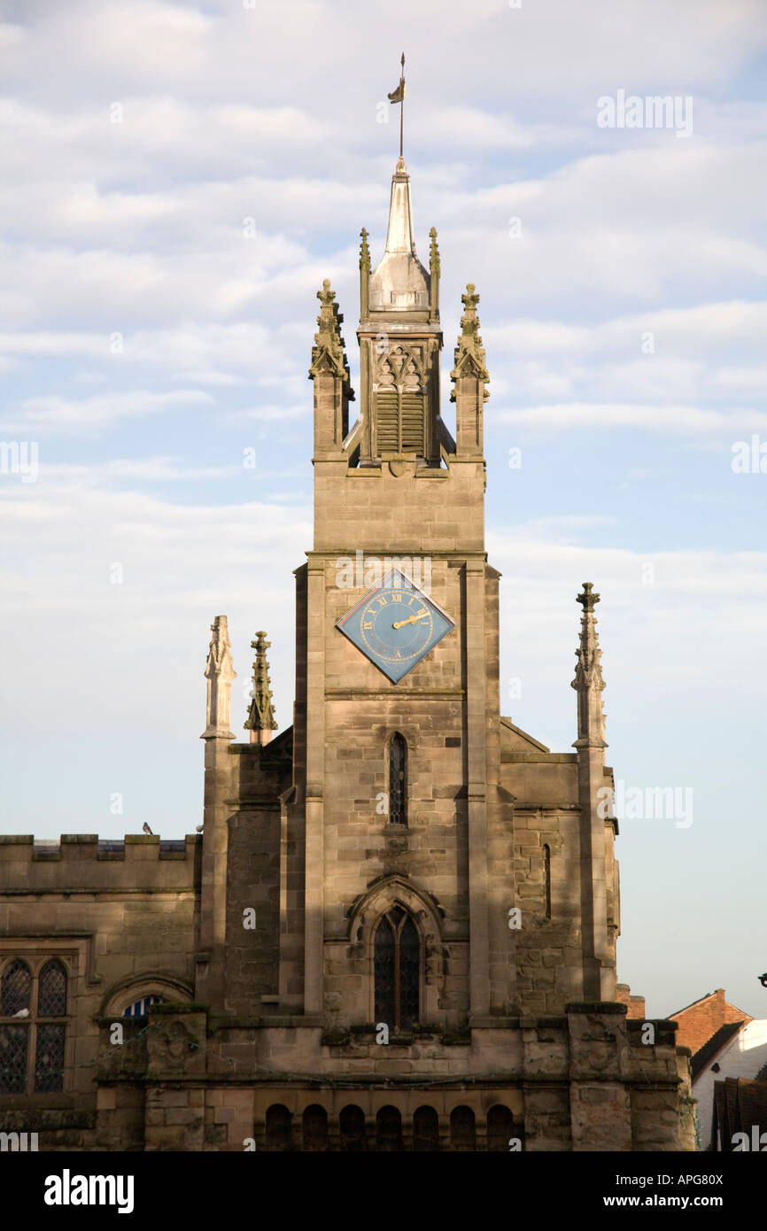 The church on the East gate of Warwick Stock Photo - Alamy