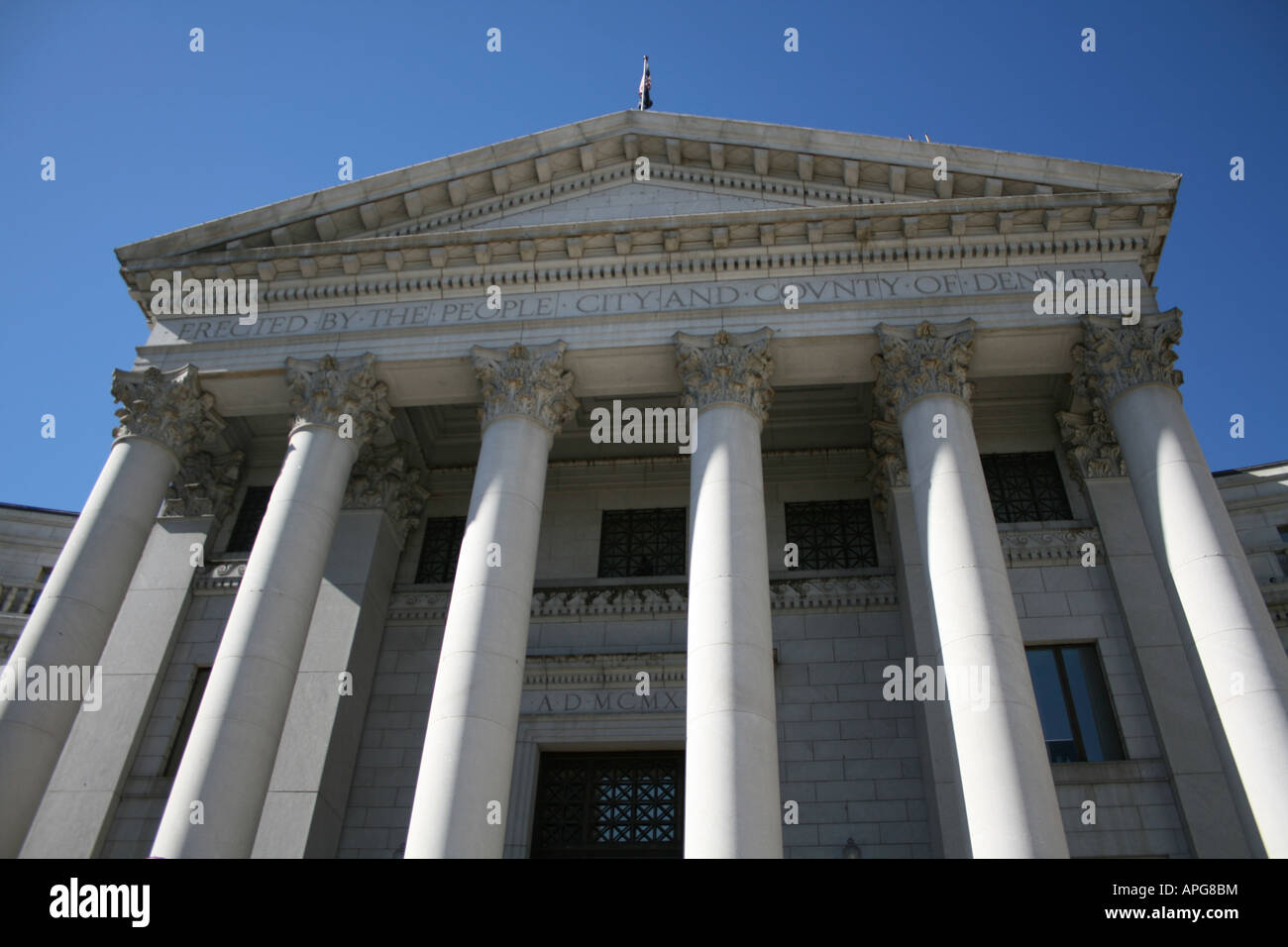 exterior view of Denver city and county building Colorado October 2007 ...