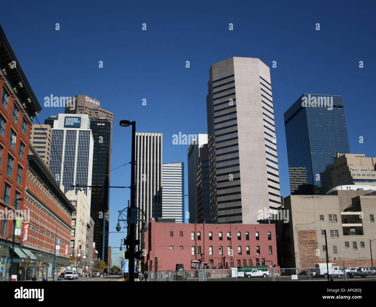 Denver Street scene Colorado October 2007 Stock Photo - Alamy