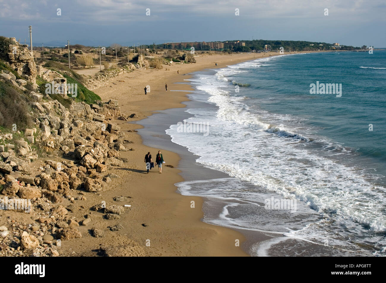 Coast and beach of Side, Turkey Stock Photo - Alamy