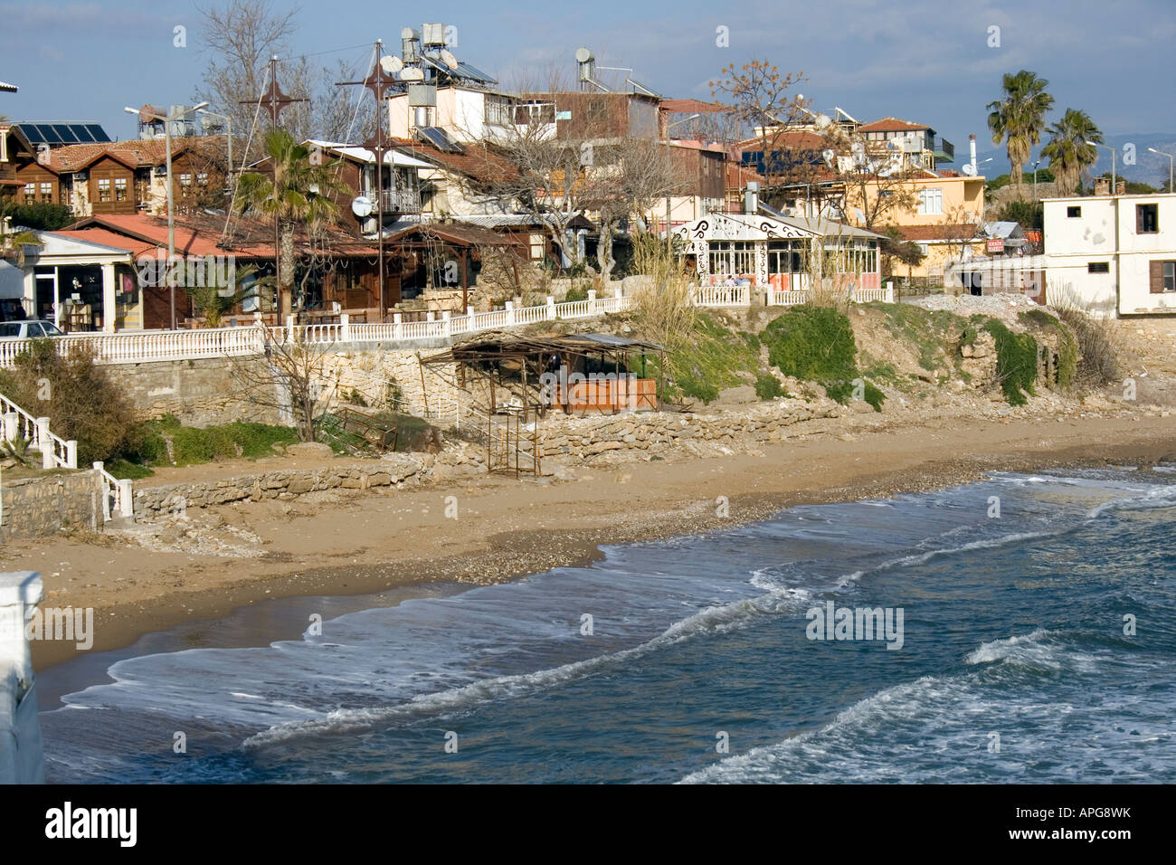 Coast and beach of Side Stock Photo - Alamy