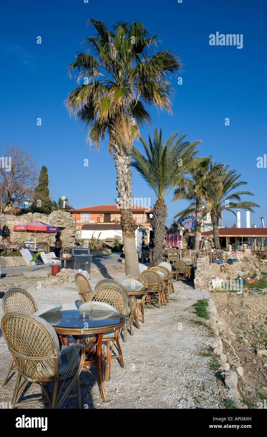 Seafront Promenade in Side Stock Photo - Alamy