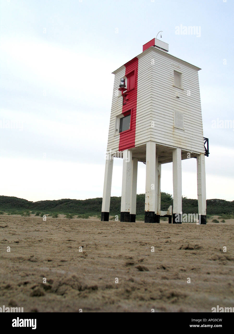 Timber lighthouse at Burnham on Sea Stock Photo - Alamy