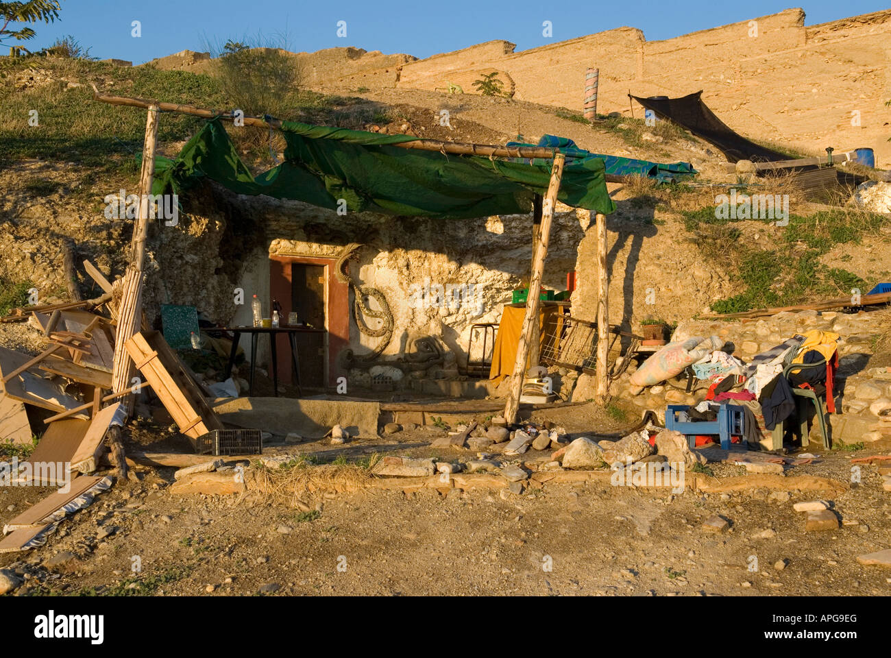 Cave-house in Sacromonte district of Granada , Spain Stock Photo - Alamy