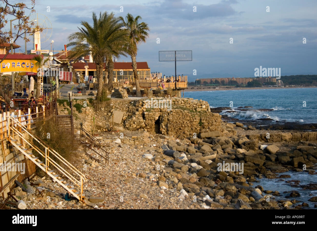 Seafront Promenade of Side Stock Photo - Alamy