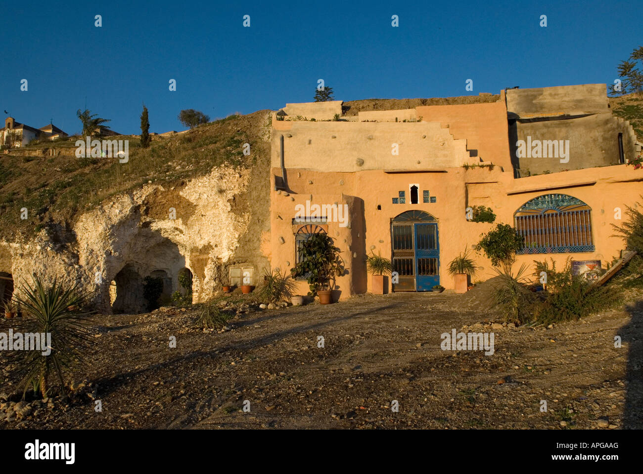 Cave-house in Sacromonte district of Granada , Spain Stock Photo - Alamy
