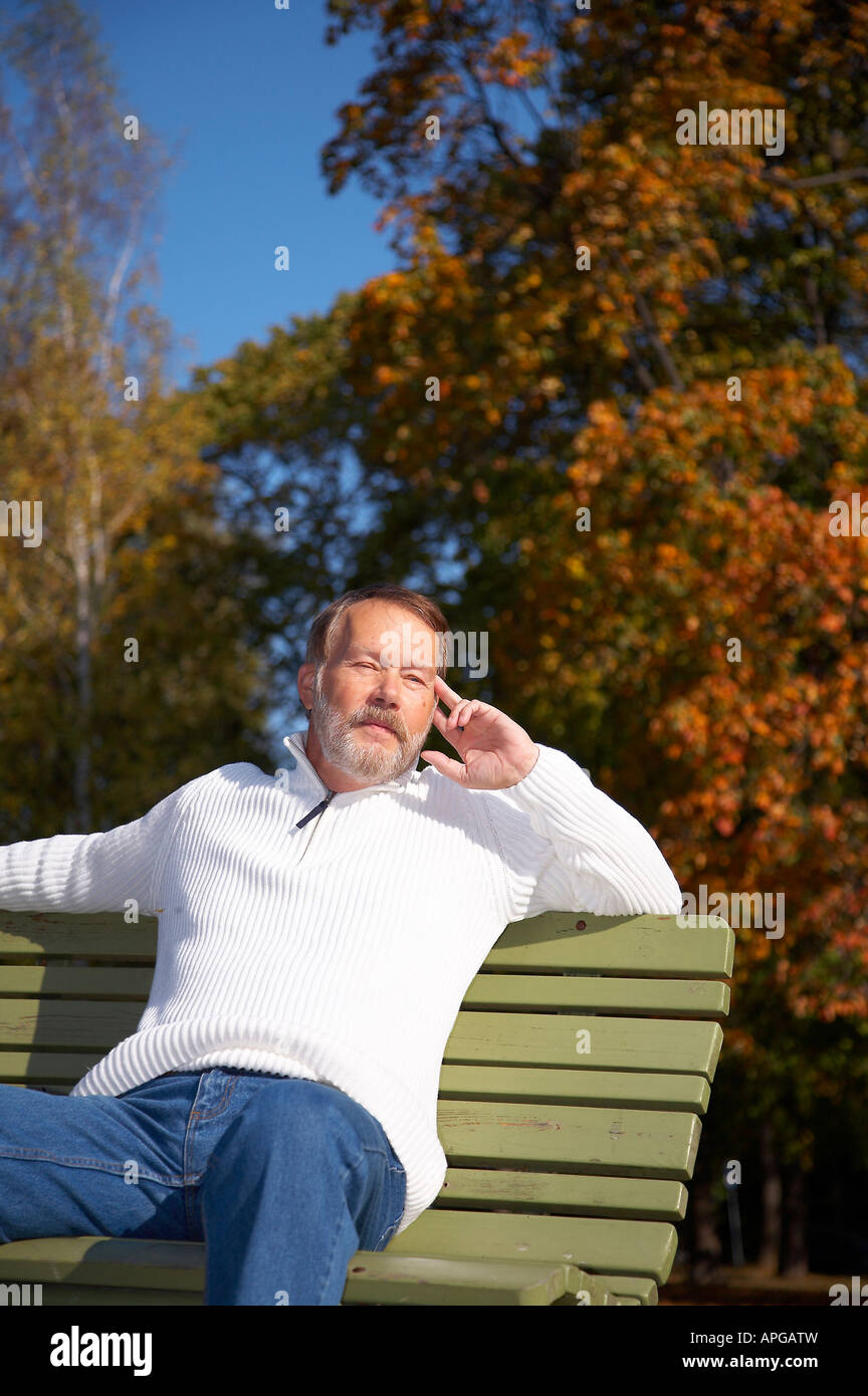 Old man chilling Stock Photo - Alamy Old man chilling Stock Photo - Alamy