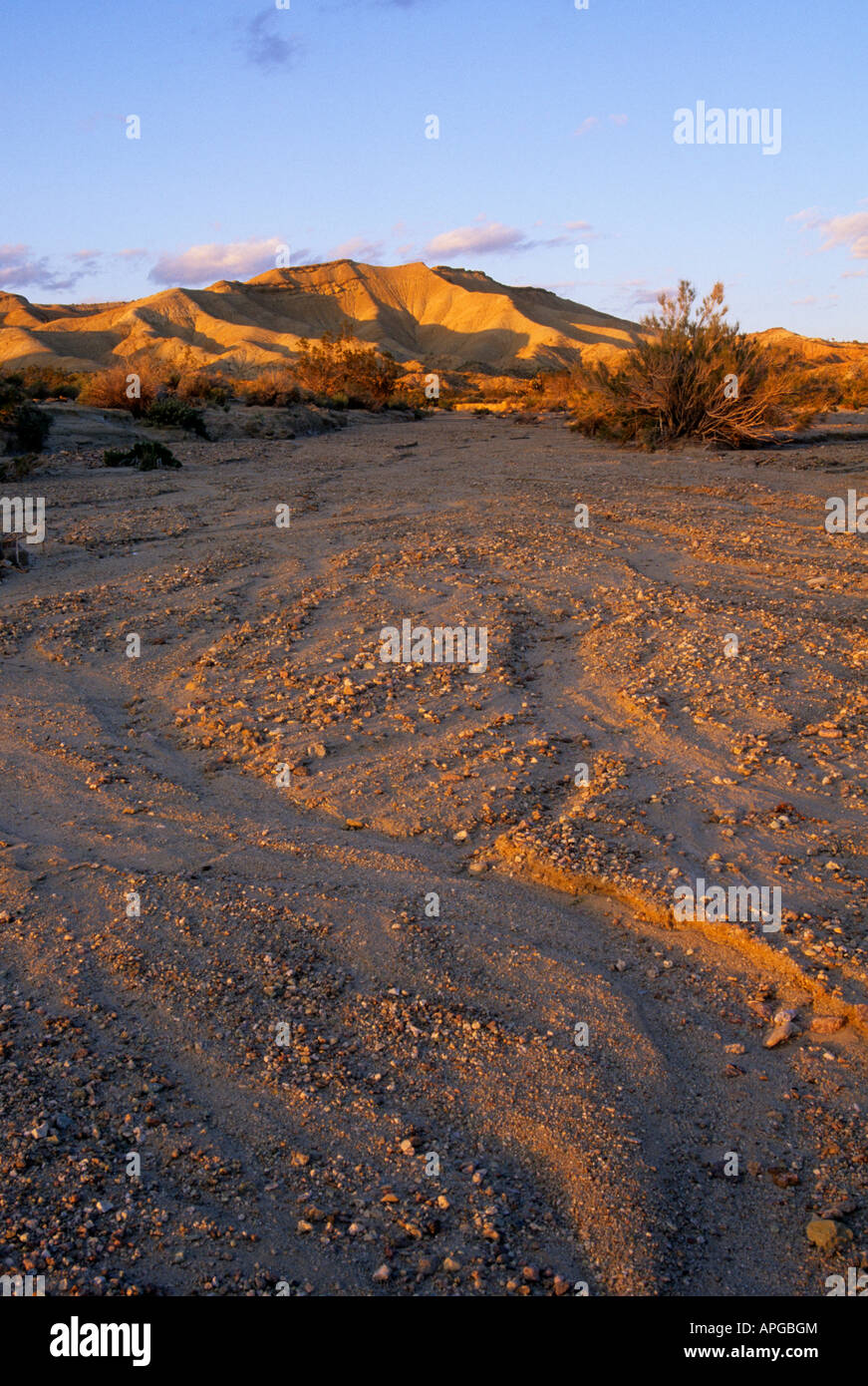 Badlands of Rainbow Basin National Landmark, California, USA Stock ...