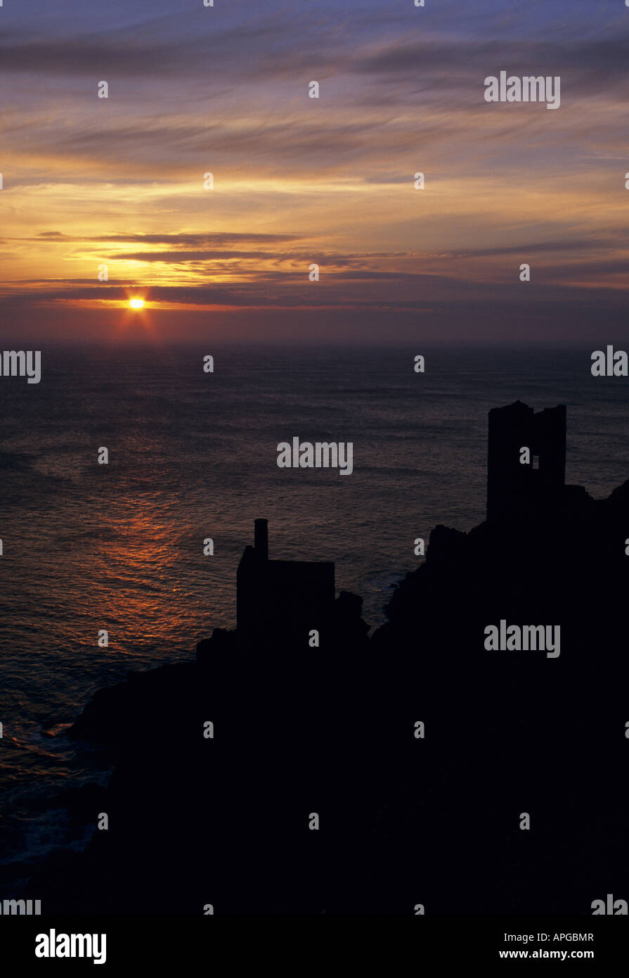 Cornwall Engine House Sunset High Resolution Stock Photography and ...