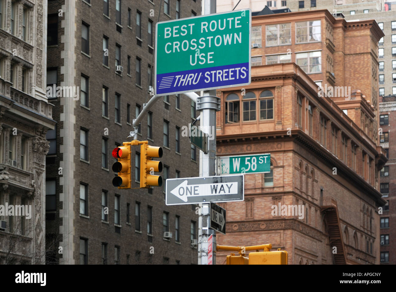New York street signs Stock Photo - Alamy