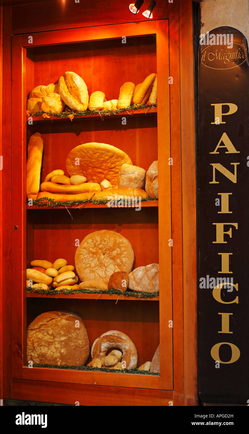 Italian bakery in Siena, Italy Stock Photo - Alamy