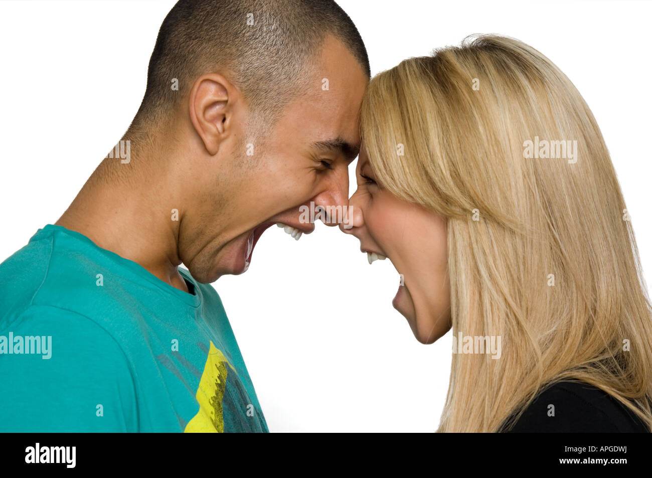 Shouting and laughing hi-res stock photography and images - Alamy