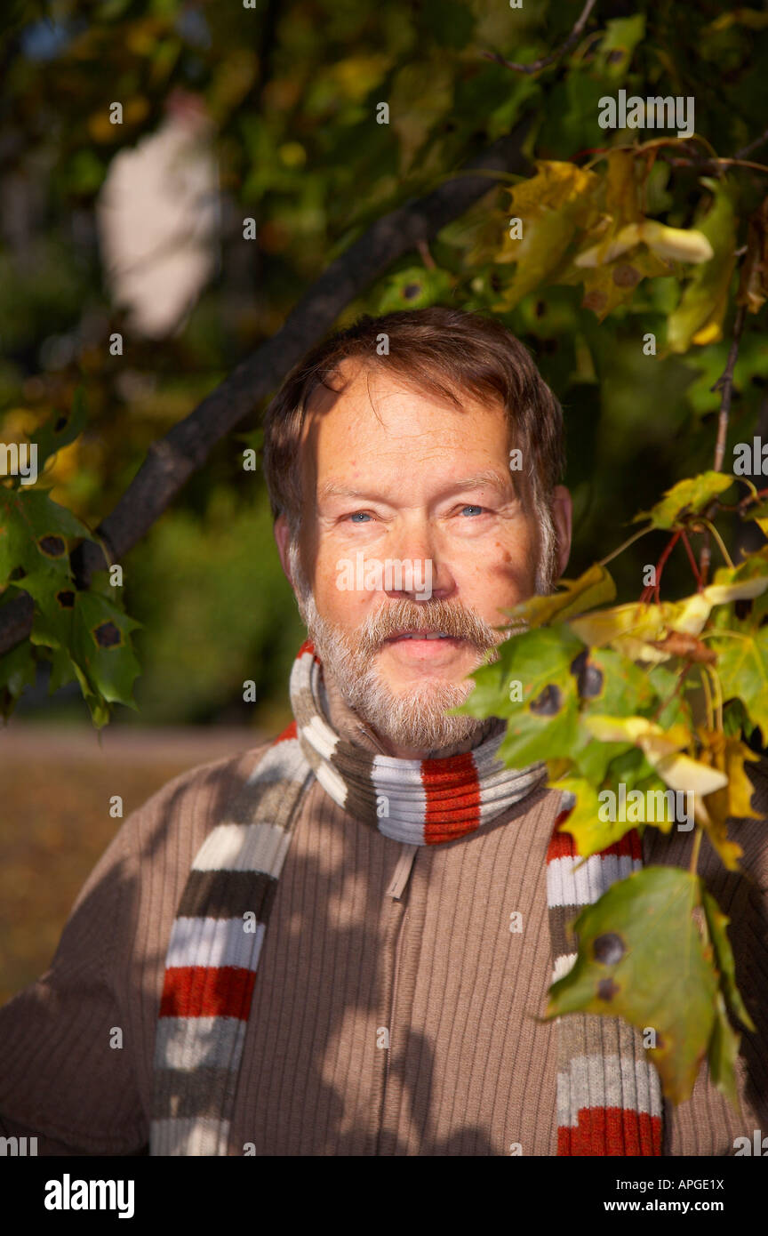 Old man chilling Stock Photo - Alamy