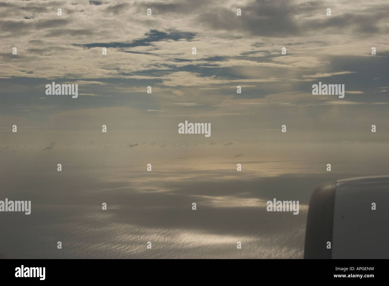 Flying above Indian Ocean Stock Photo - Alamy