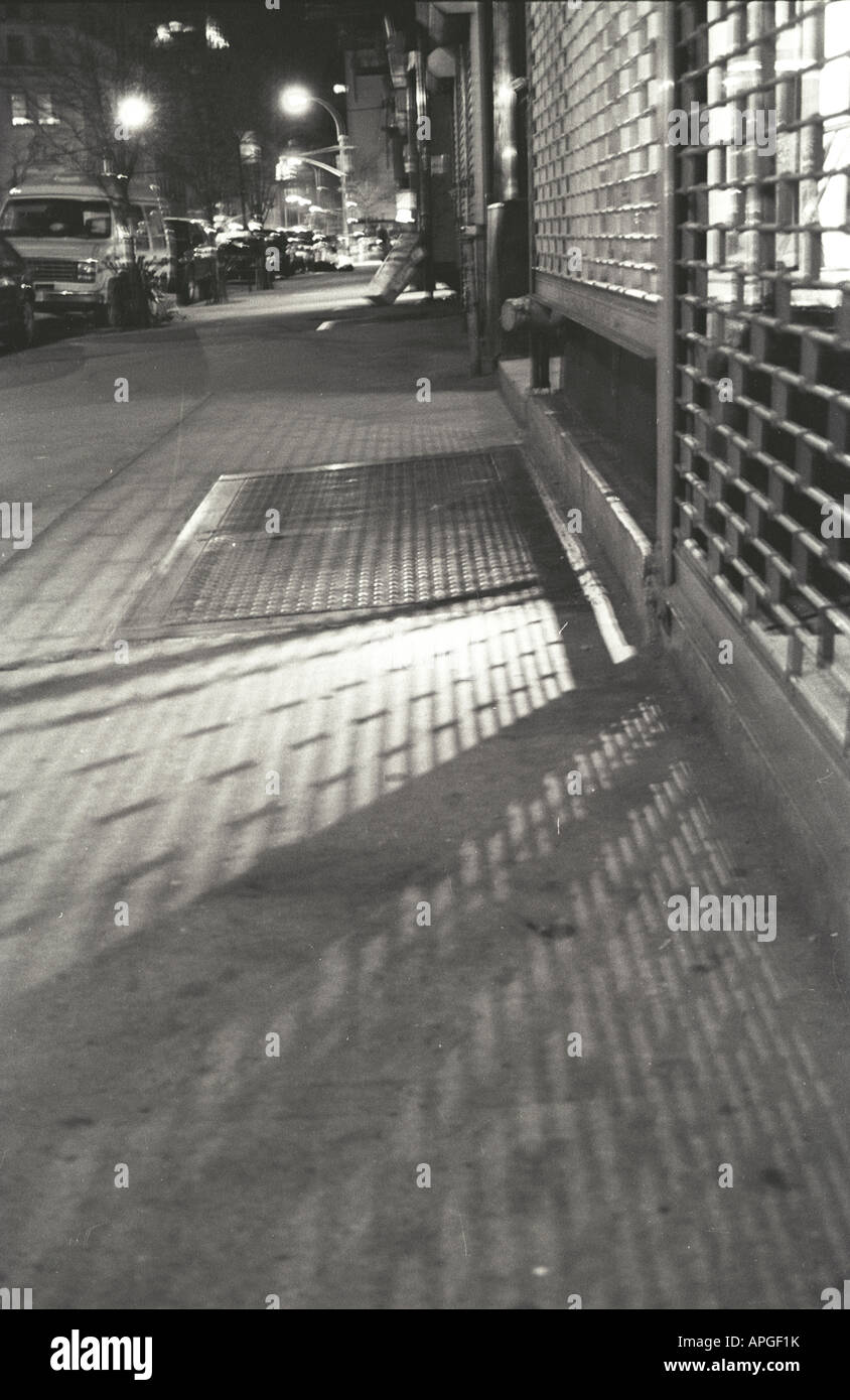 New York, New York; shadows on sidewalk Stock Photo - Alamy