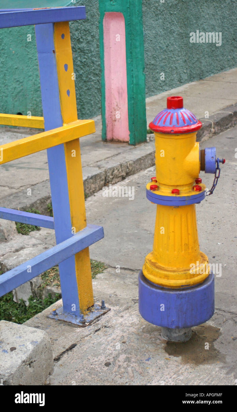 Uniquely Decorated Fire Hydrant, Valparaiso, Chile Stock Photo - Alamy