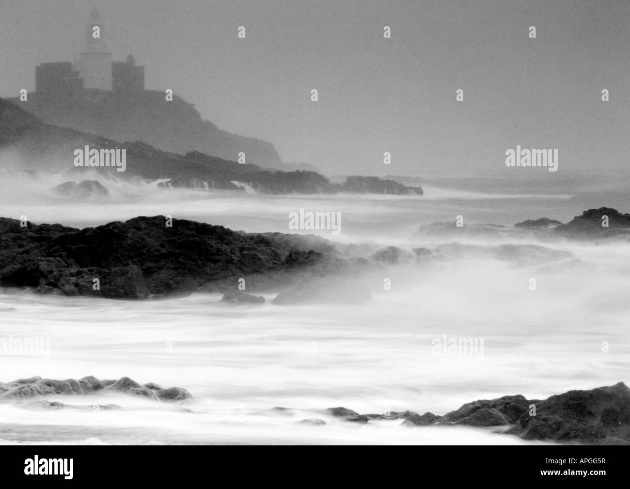Atlantic storm coastline Black and White Stock Photos & Images - Alamy