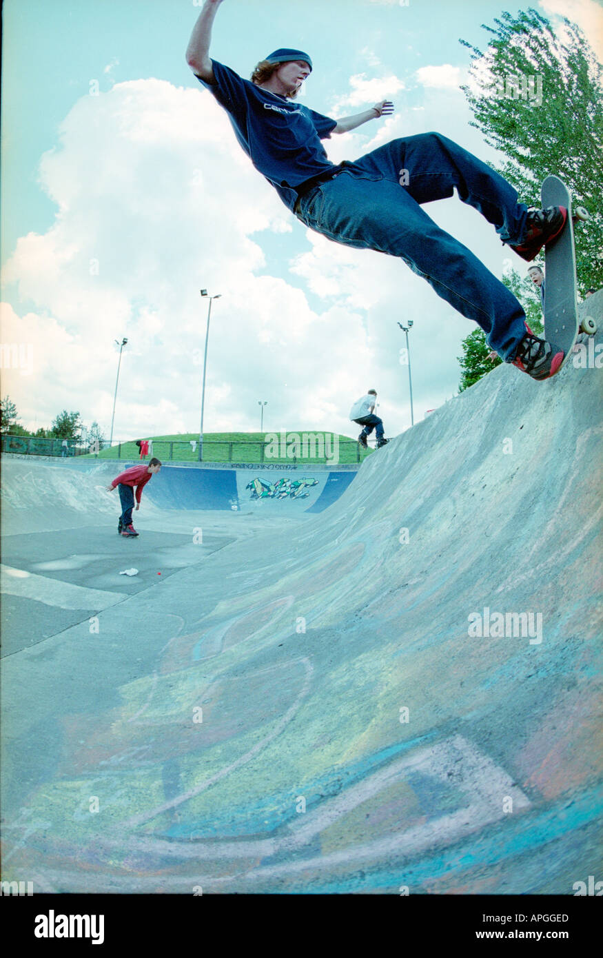 SKATEBOARDING ACTION SEQUENCE Stock Photo - Alamy