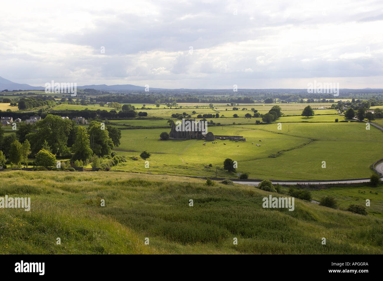 viewpoint looking down towards hore abbey from the Rock of Cashel ...